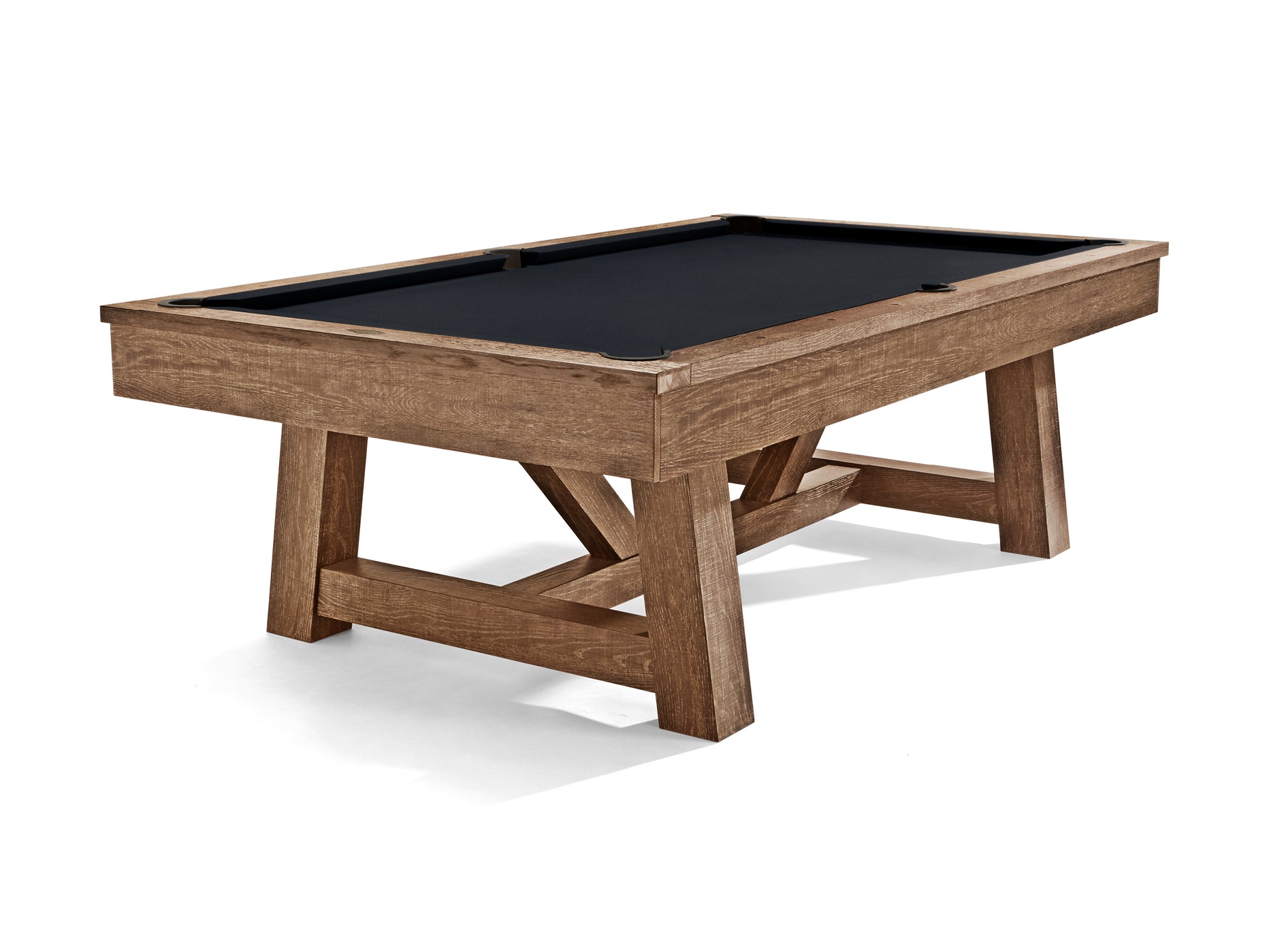 Brunswick Botanic Pool Table - Rustic Dark Brown — Pooltables.com