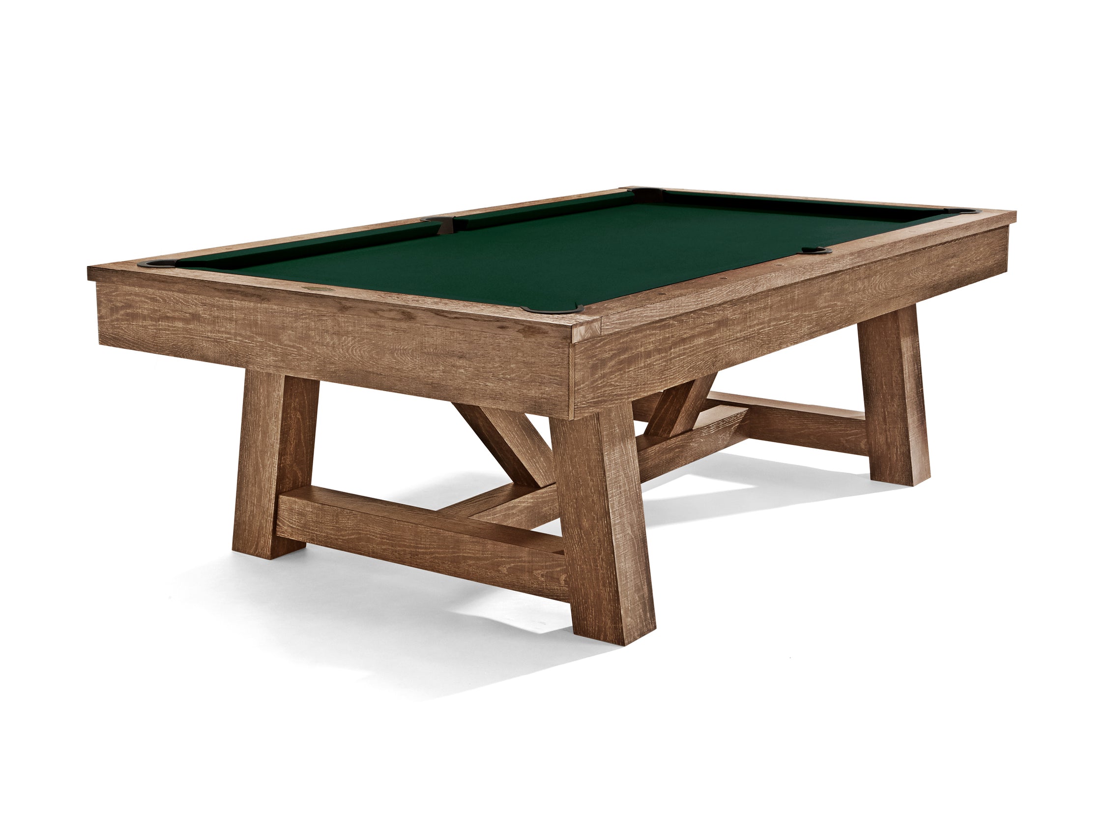Brunswick Botanic Pool Table - Rustic Dark Brown — Pooltables.com