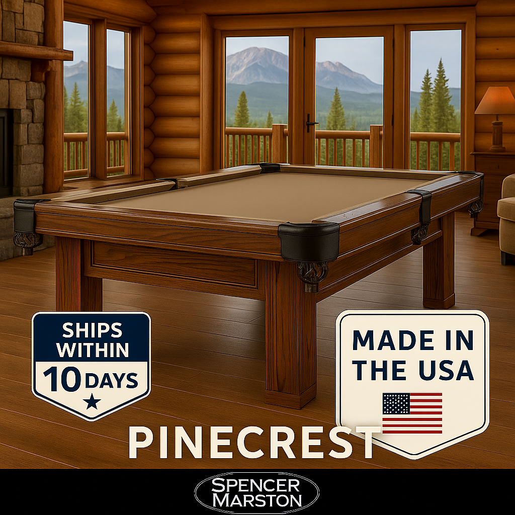 Spencer Marston 8' Pinecrest Pool Table — Pooltables.com