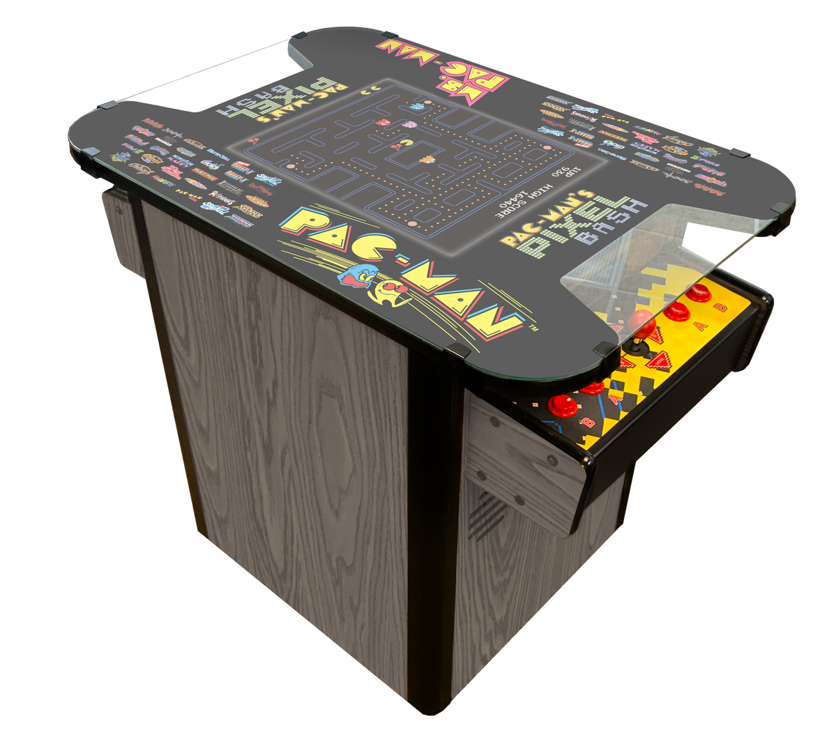 PAC-MAN's Pixel Bash Cocktail Table (32 in 1) — Pooltables.com