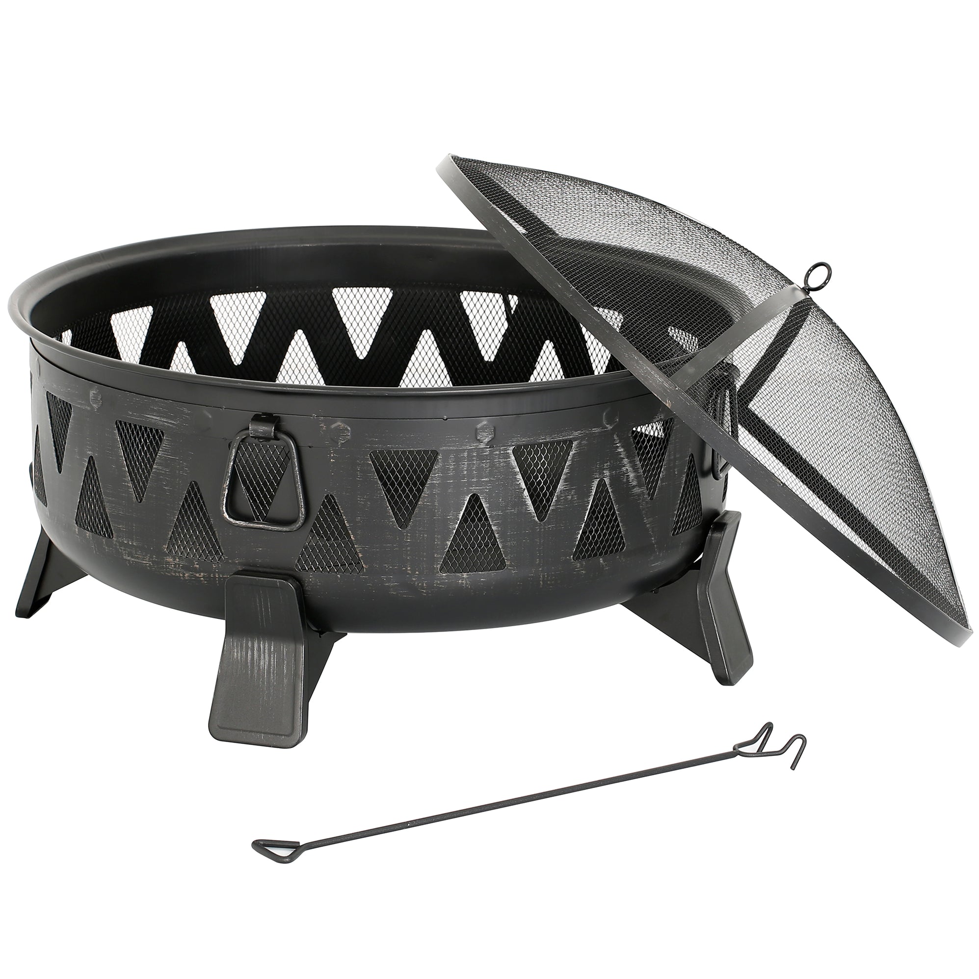 HEATMAXX 35" Outdoor Round Fire Pit — Pooltables.com