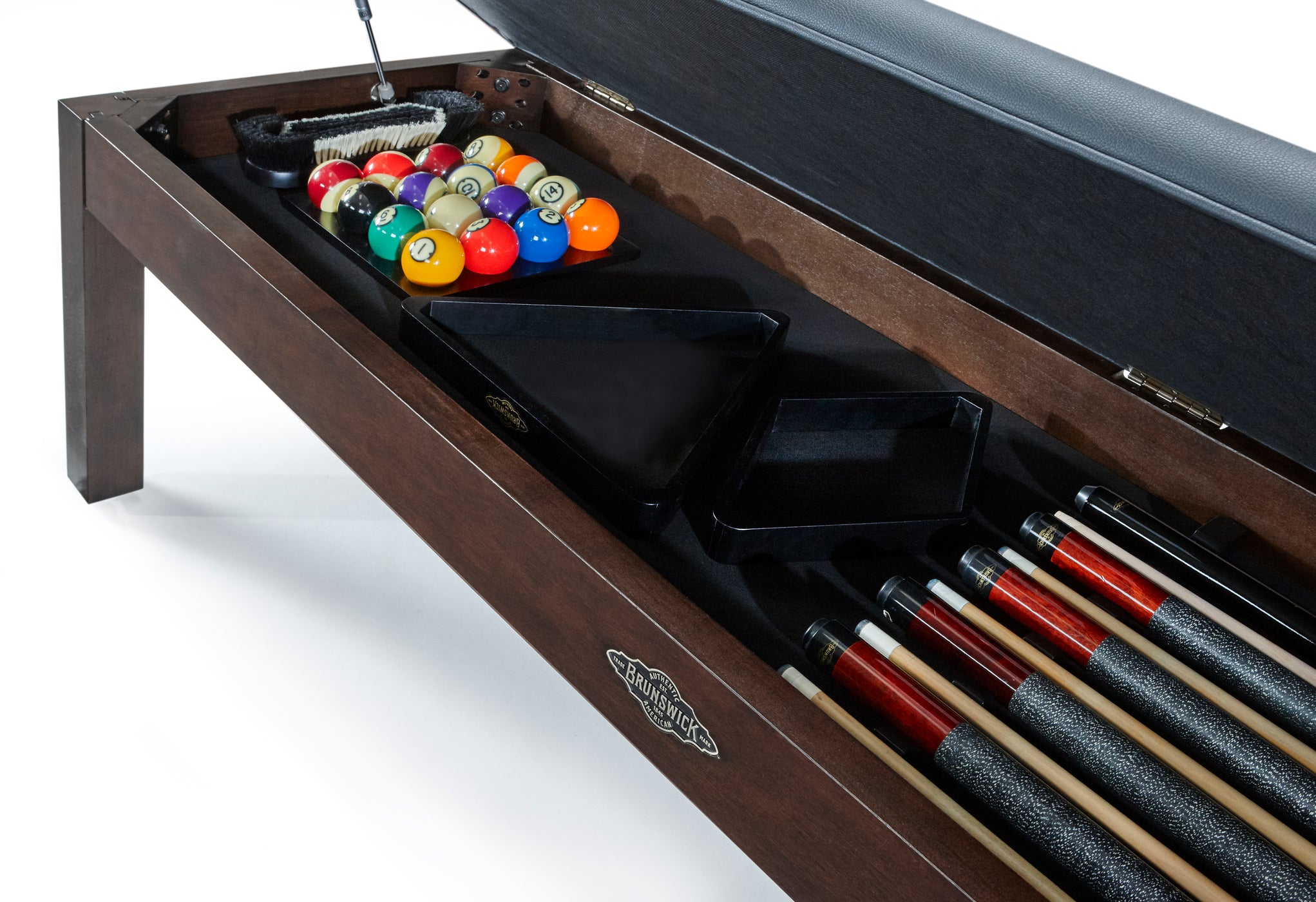 Brunswick Centennial Storage Bench — Pooltables.com