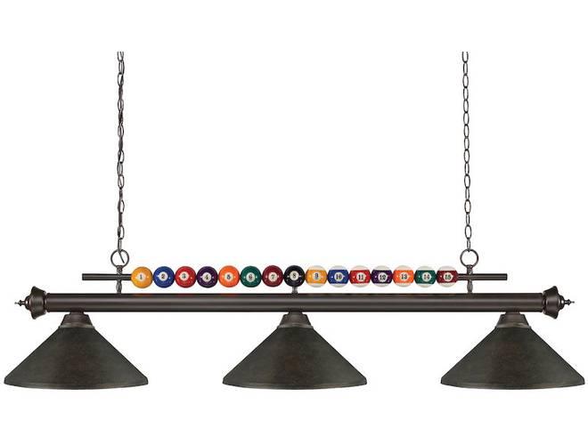 Z-Lite Shark Collection Golden Bronze Metal Finish — Pooltables.com