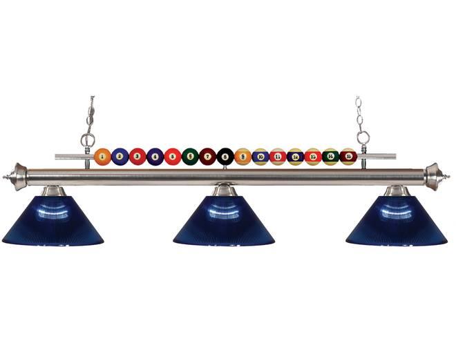 Z-Lite Shark Acrylic Dark Blue Pool Table Light — Pooltables.com
